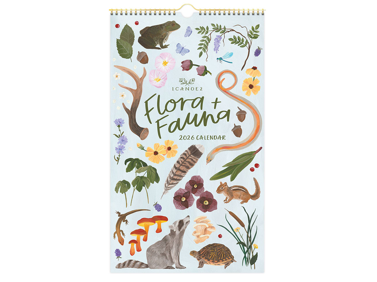 2026 12 Month Flora & Fauna Petite Wall Calendar – Noteworthy Paper & Press