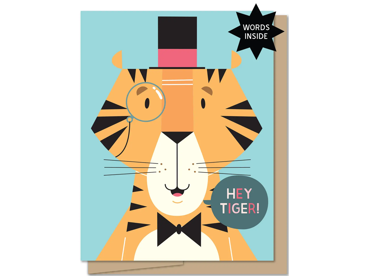 Hey Tiger!, Single Card – Noteworthy Paper & Press