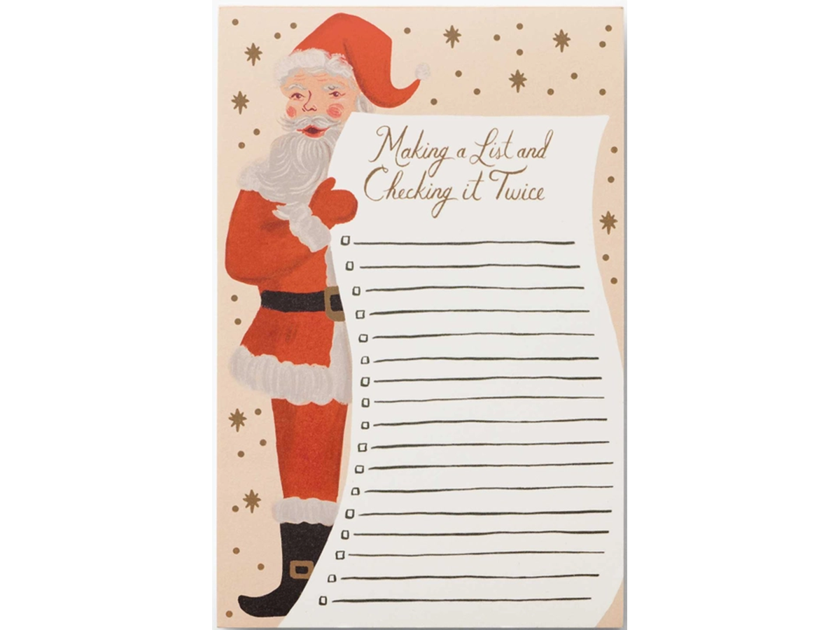 Santa's List Notepad – Noteworthy Paper & Press