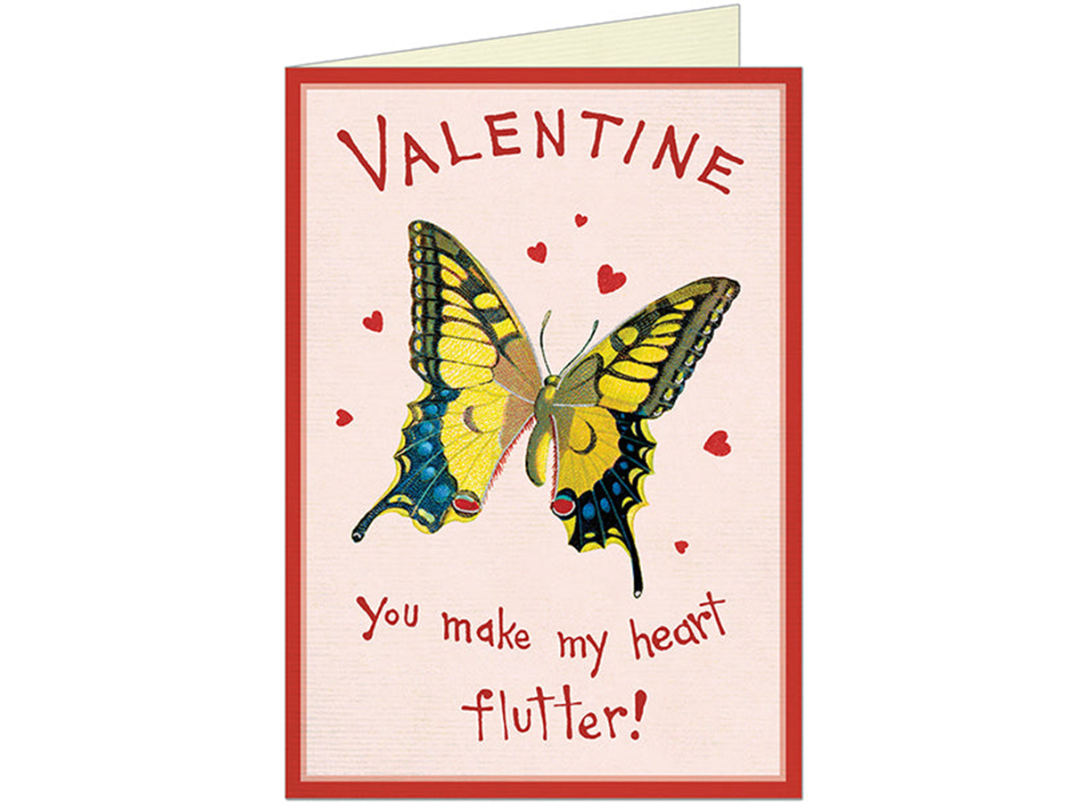 Valentine Butterfly, Single Card – Noteworthy Paper & Press