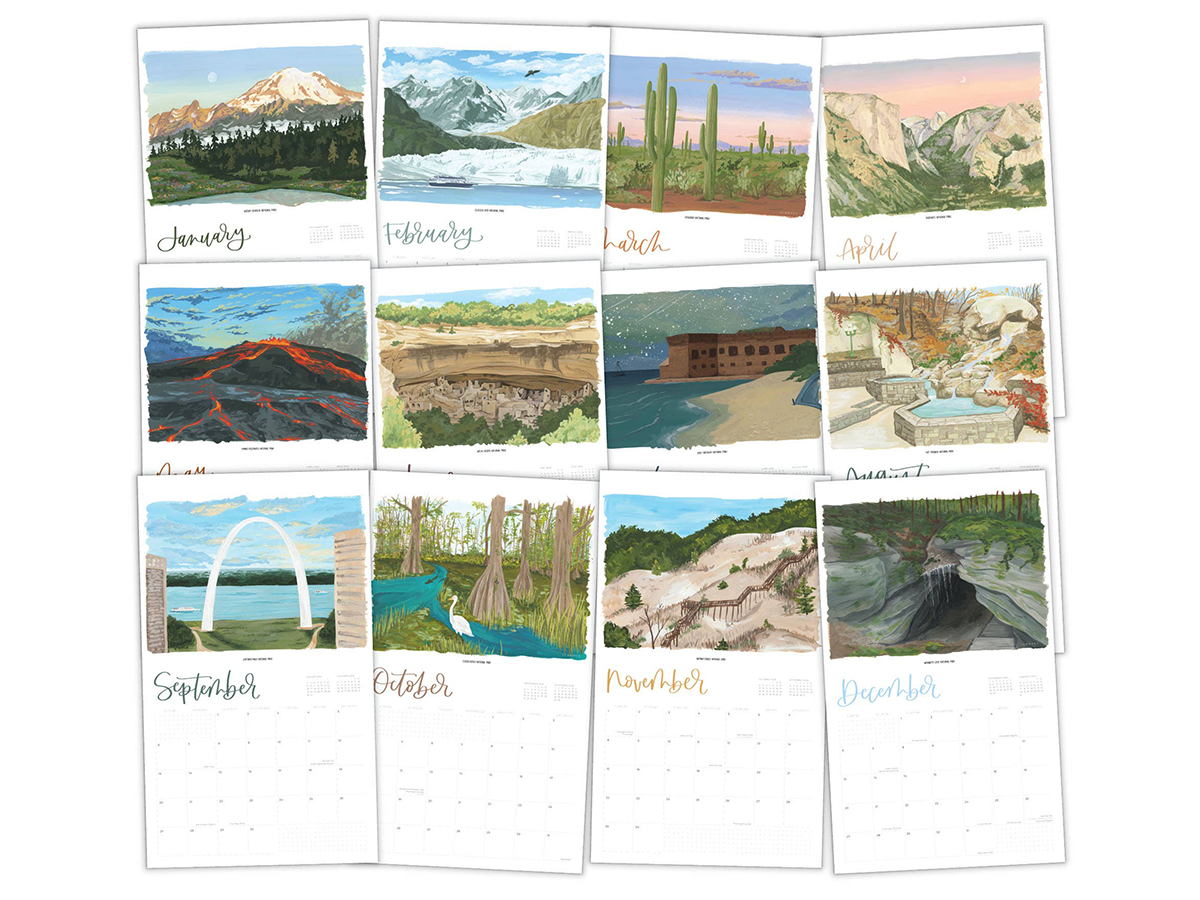 2026 National Parks Wall Calendar – Noteworthy Paper & Press