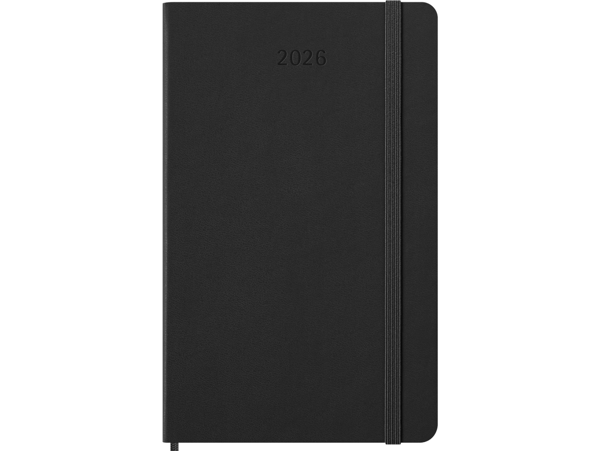 2026 12-Month Weekly Horizontal Large Hard Cover Planner, Black ...