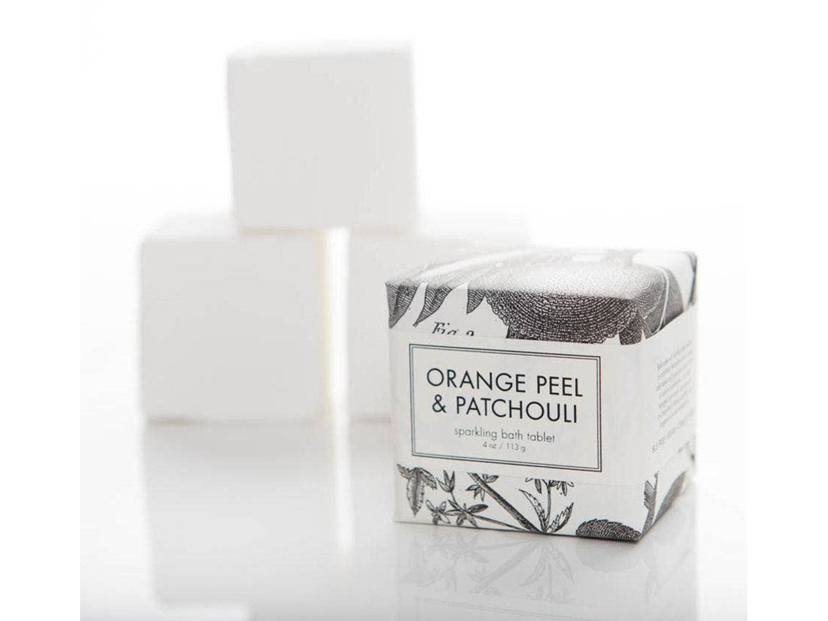 Sparkling Bath Tablet, Orange Peel & Patchouli – Noteworthy Paper & Press