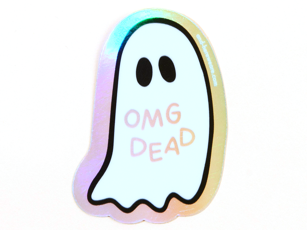 OMG Dead Ghost Sticker – Noteworthy Paper & Press