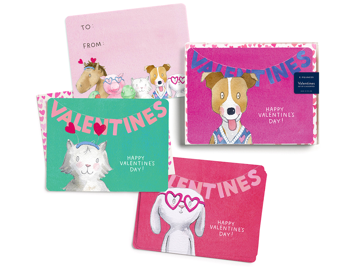 Animal Friends Classroom Valentine Set – Noteworthy Paper & Press