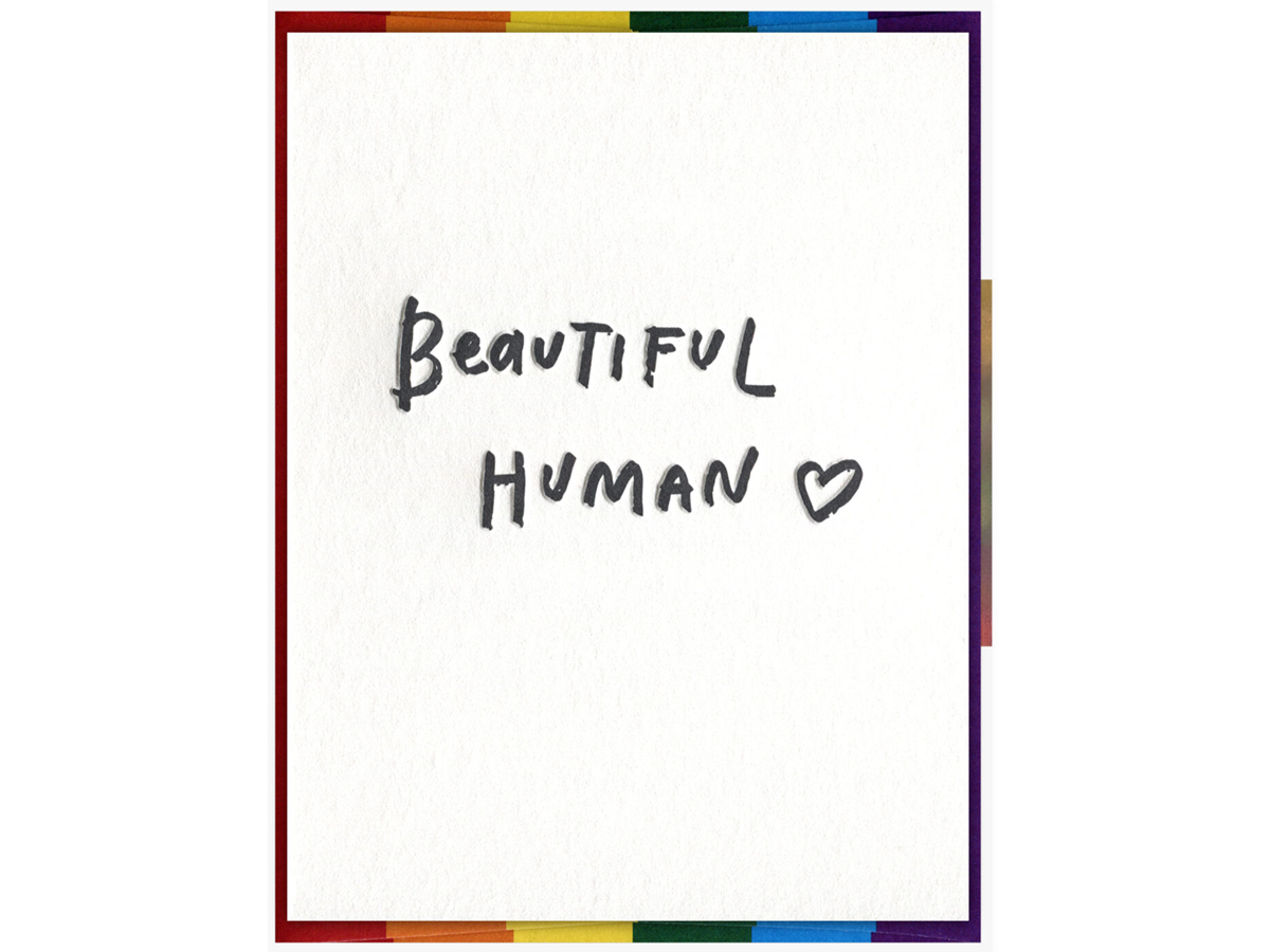 Beautiful Human Pride, Single Card – Noteworthy Paper & Press