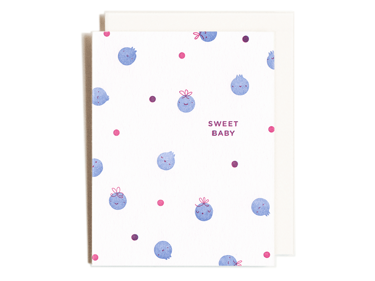 Blueberry Babies, Single Card – Noteworthy Paper & Press