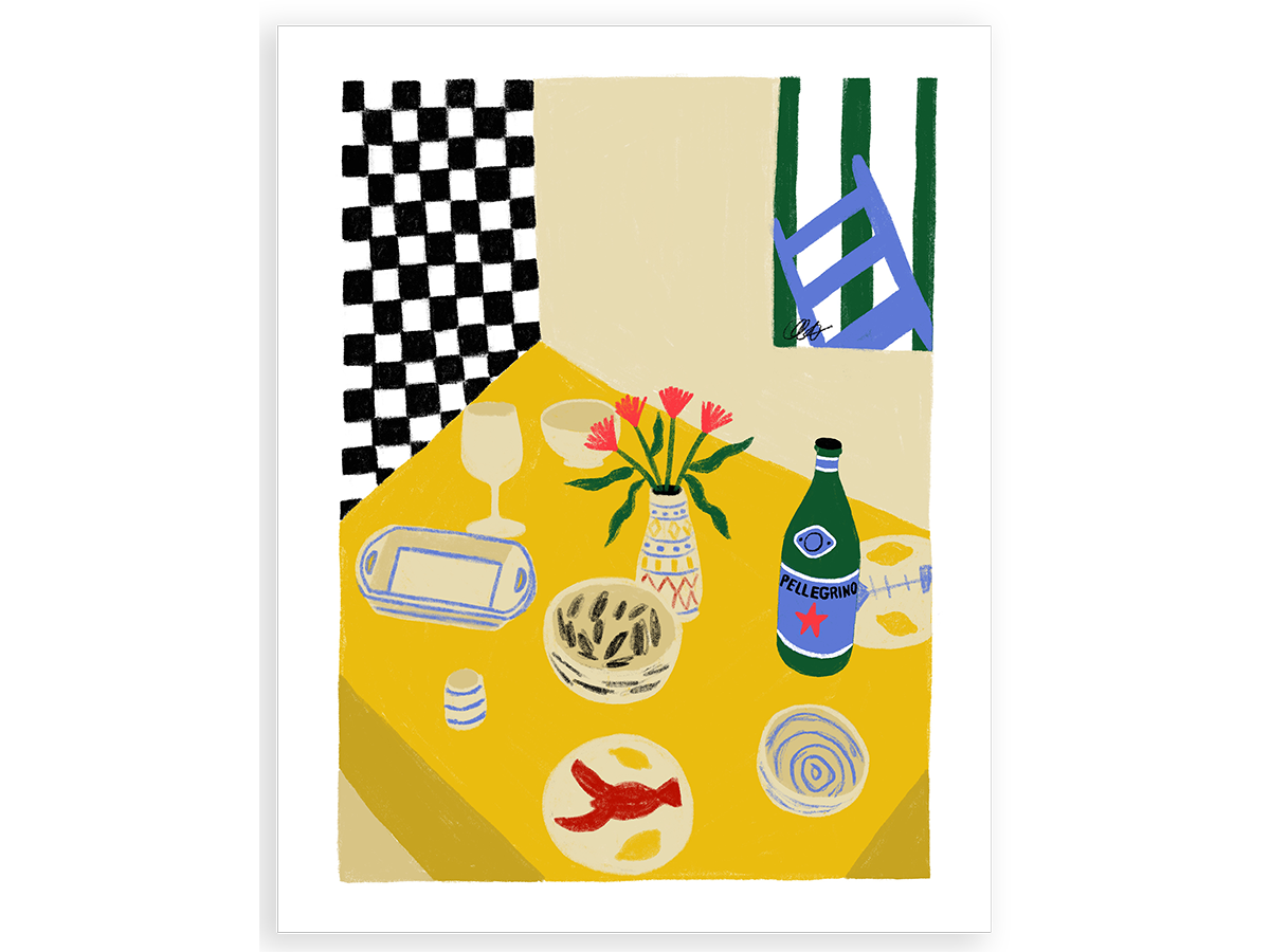 Dining Table Art Print – Noteworthy Paper & Press