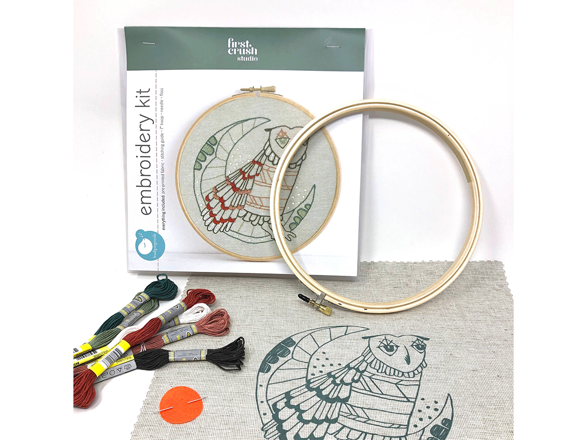 Embroidery Kit, Owl – Noteworthy Paper & Press