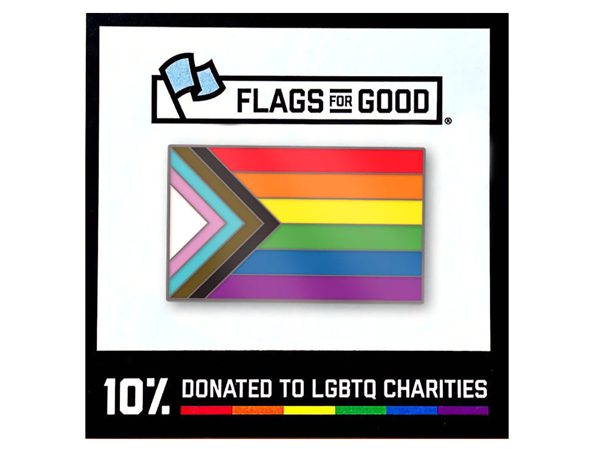 Progress Pride Flag Enamel Pin – Noteworthy Paper & Press