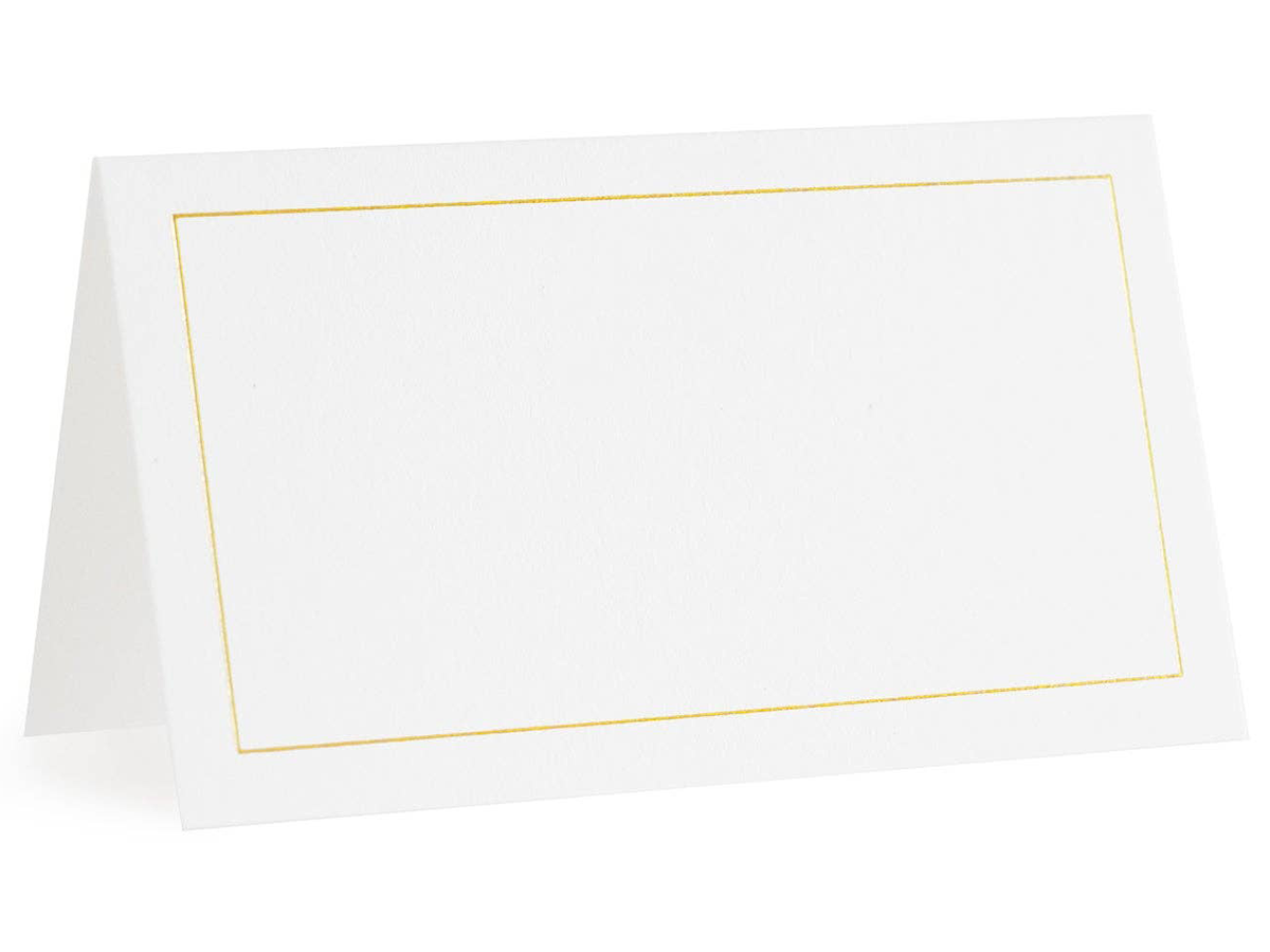 Gold Border Place Card Set – Noteworthy Paper & Press