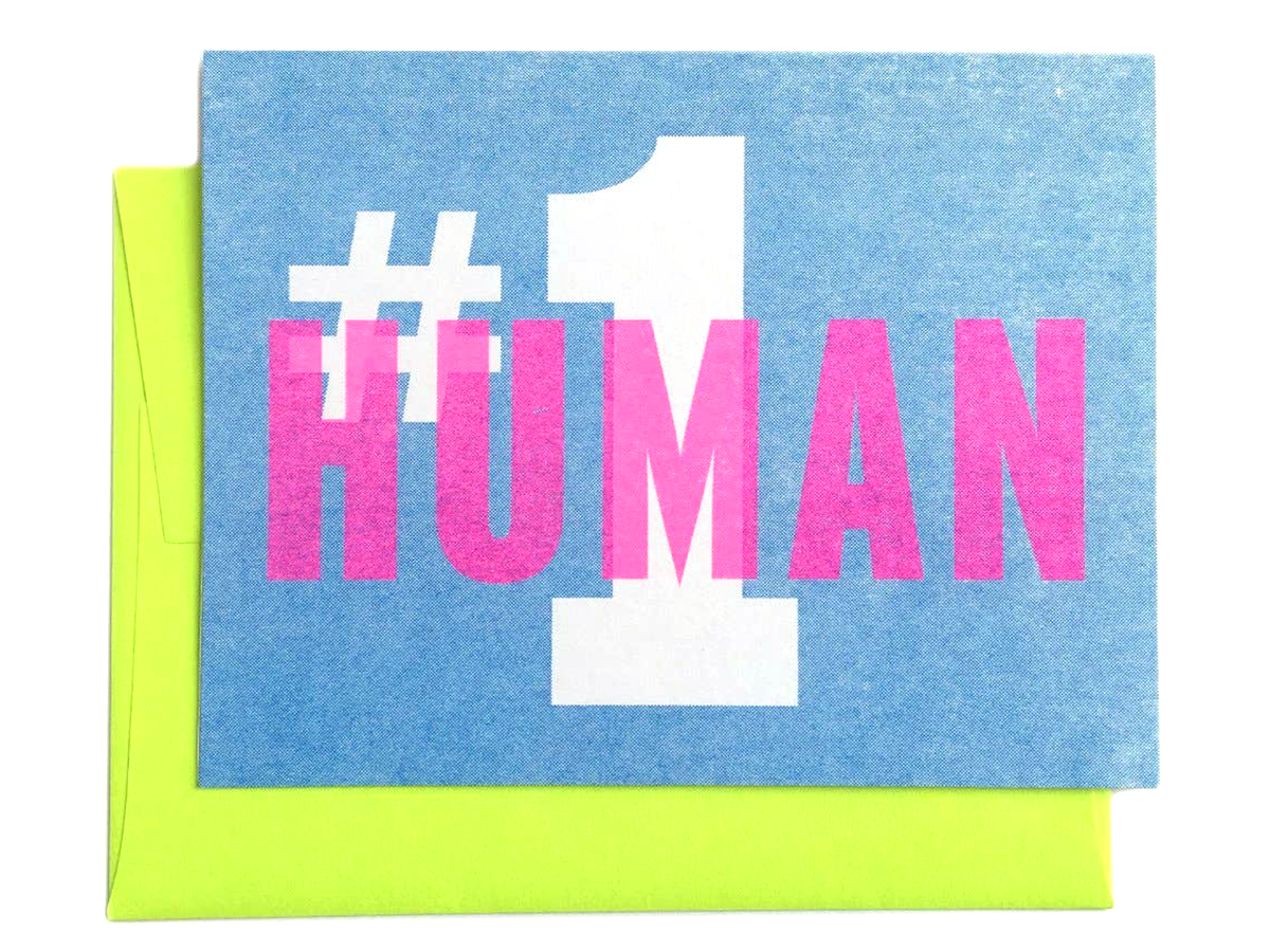 #1 Human, Single Card – Noteworthy Paper & Press