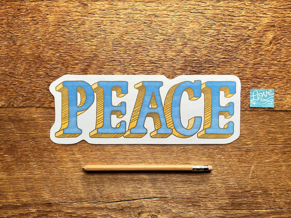 PEACE Postcard – Noteworthy Paper & Press