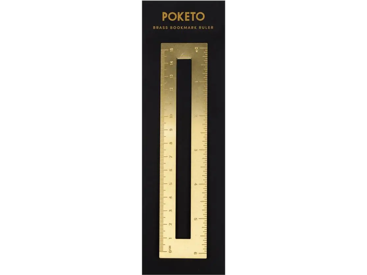 Brass Bookmark Ruler – Noteworthy Paper & Press