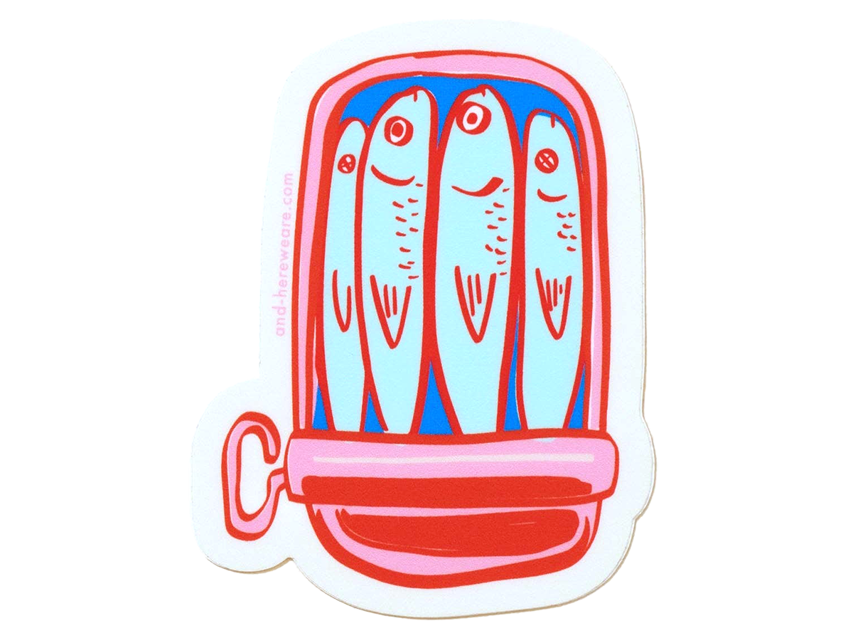 Sardines, Vinyl Sticker – Noteworthy Paper & Press