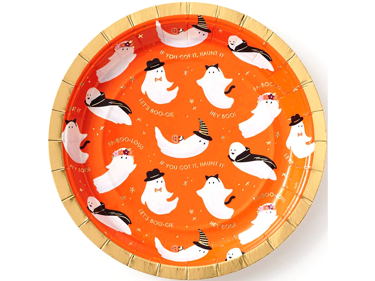 Cute Ghosts Cocktail Halloween Plate, Set of 10 – Noteworthy Paper & Press