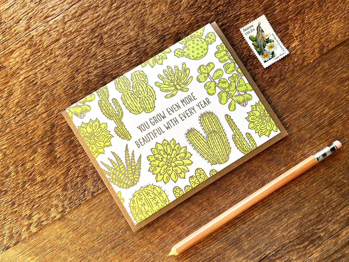 Every Year Birthday Greeting Card – Noteworthy Paper & Press