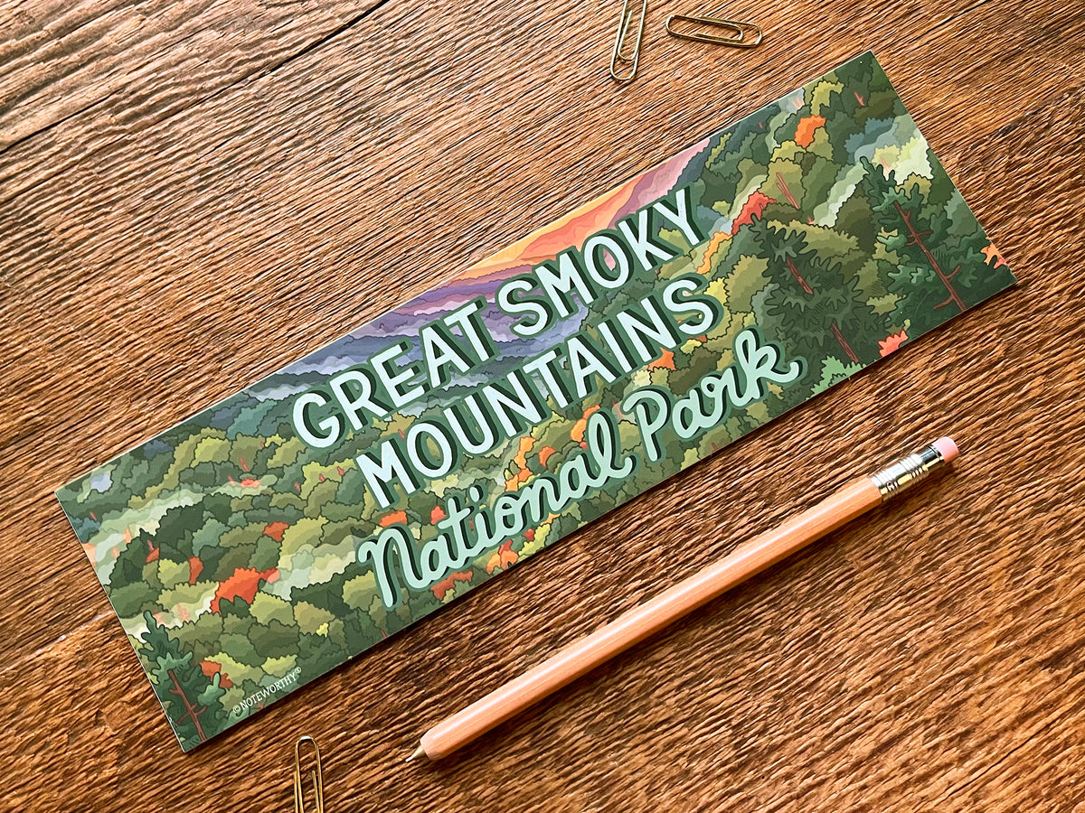 Great Smoky Mountains Bumper Sticker – Noteworthy Paper & Press