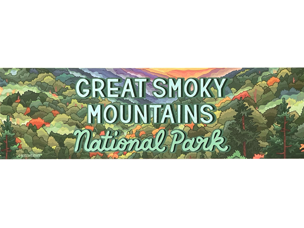 Great Smoky Mountains Bumper Sticker – Noteworthy Paper & Press