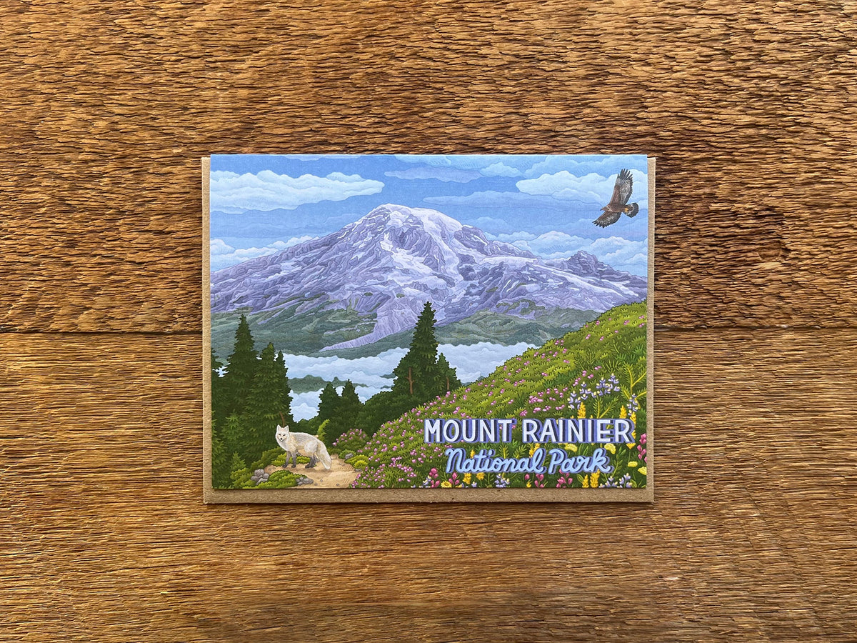 Mount Rainier Scenic Card – Noteworthy Paper & Press