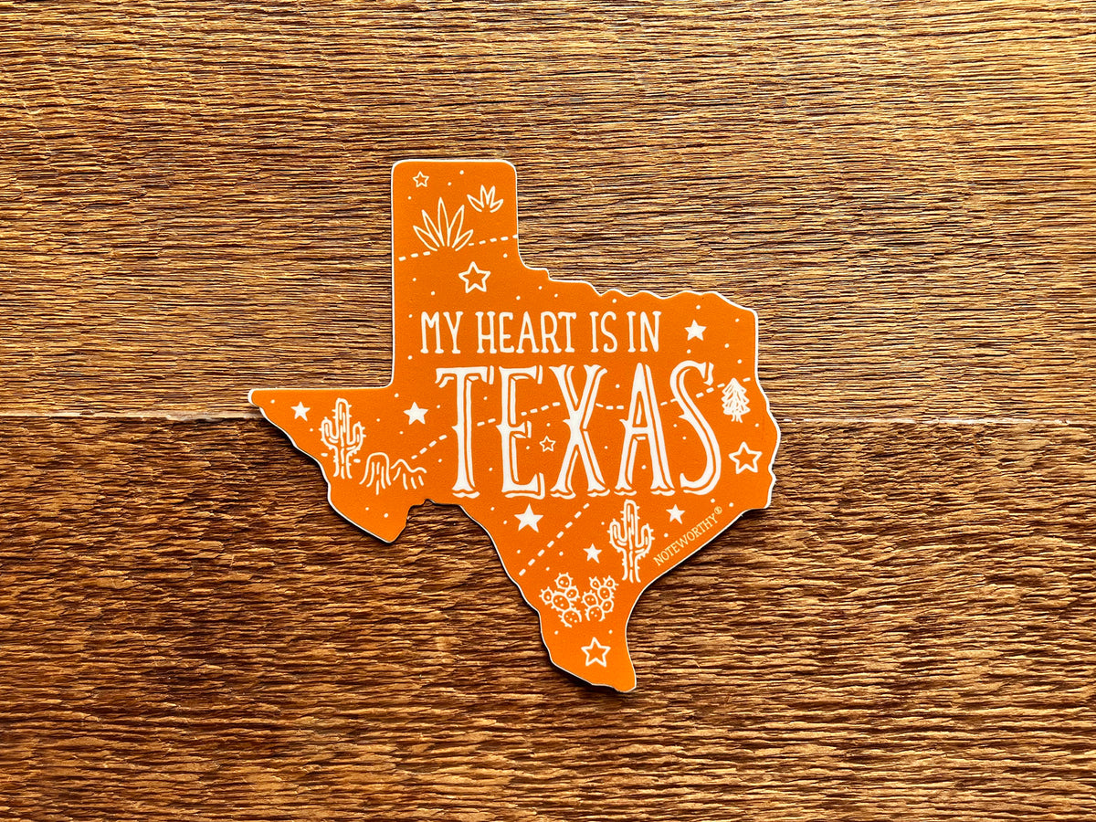 Texas State Sticker – Noteworthy Paper & Press