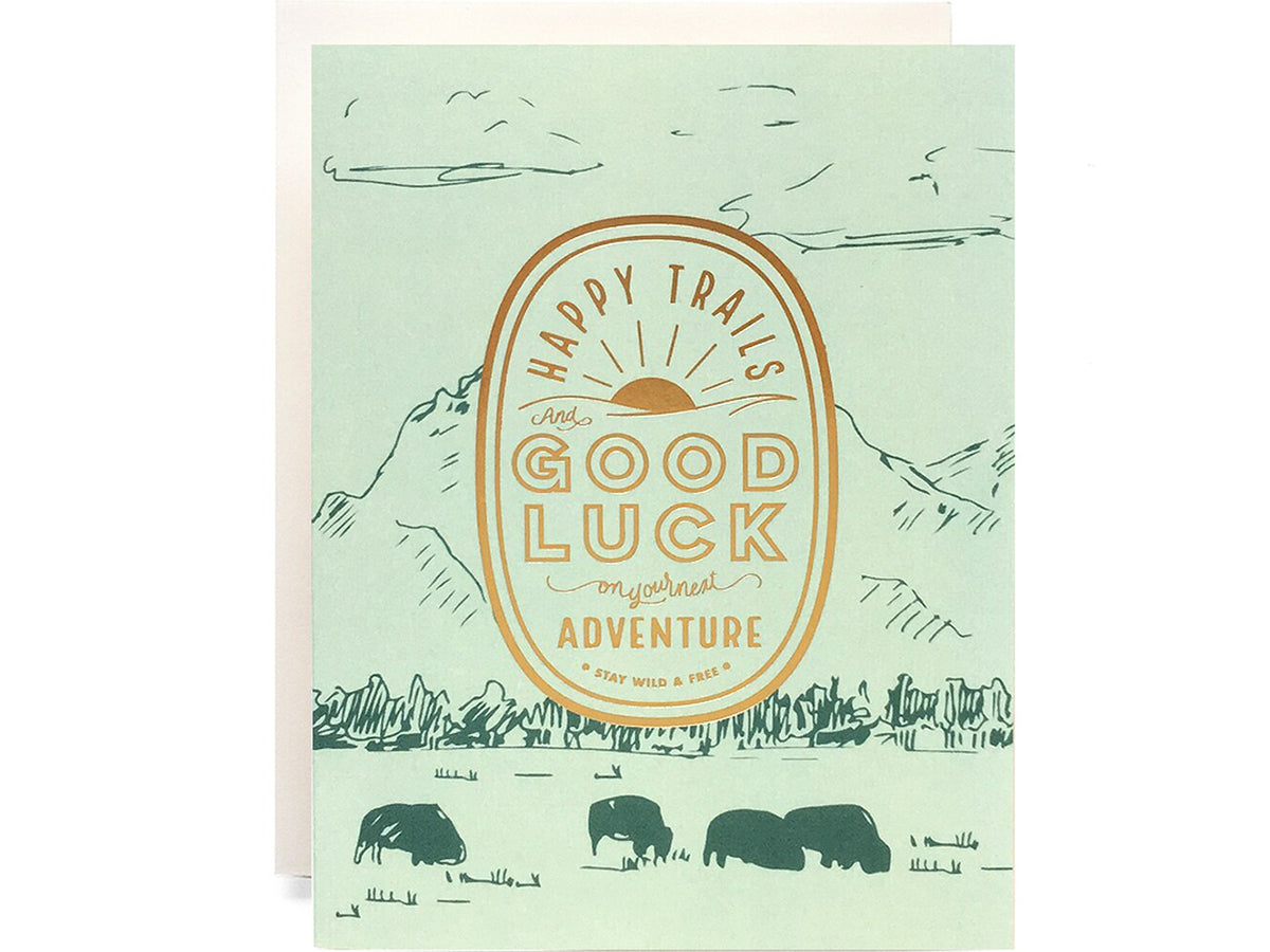 Crest Good Luck, Single Card – Noteworthy Paper & Press