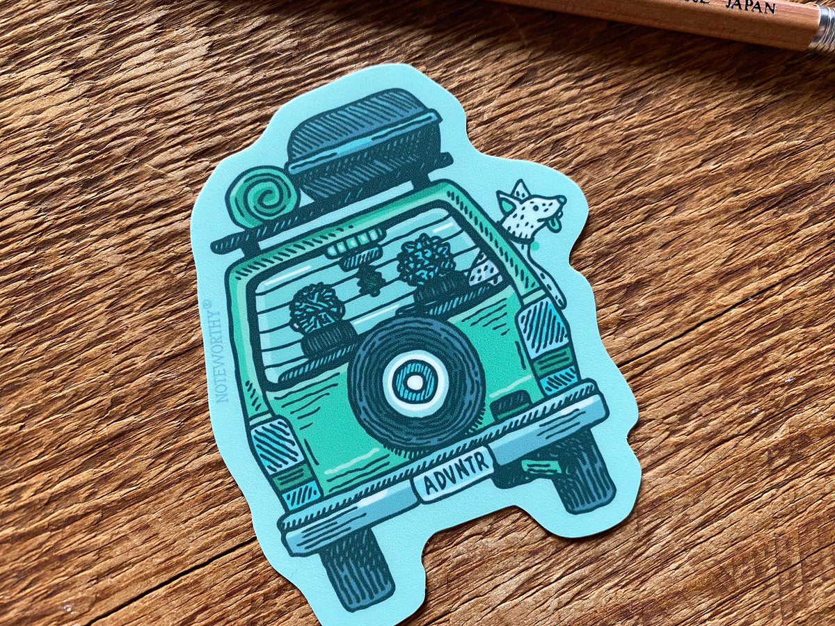 Adventure Wagon Sticker – Noteworthy Paper & Press