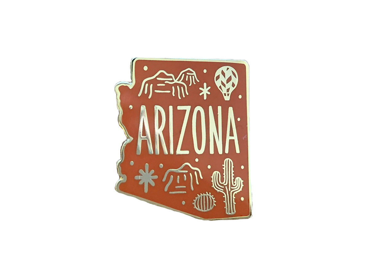 Arizona Enamel Pin – Noteworthy Paper & Press