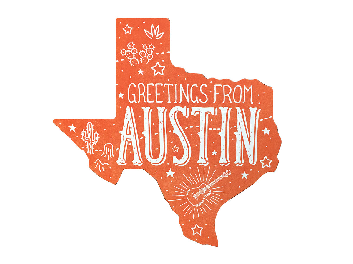 Greetings from Austin Postcard – Noteworthy Paper & Press