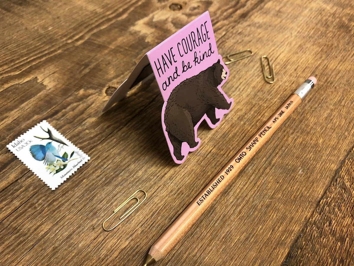 Courage Bear Magnetic Bookmark – Noteworthy Paper & Press
