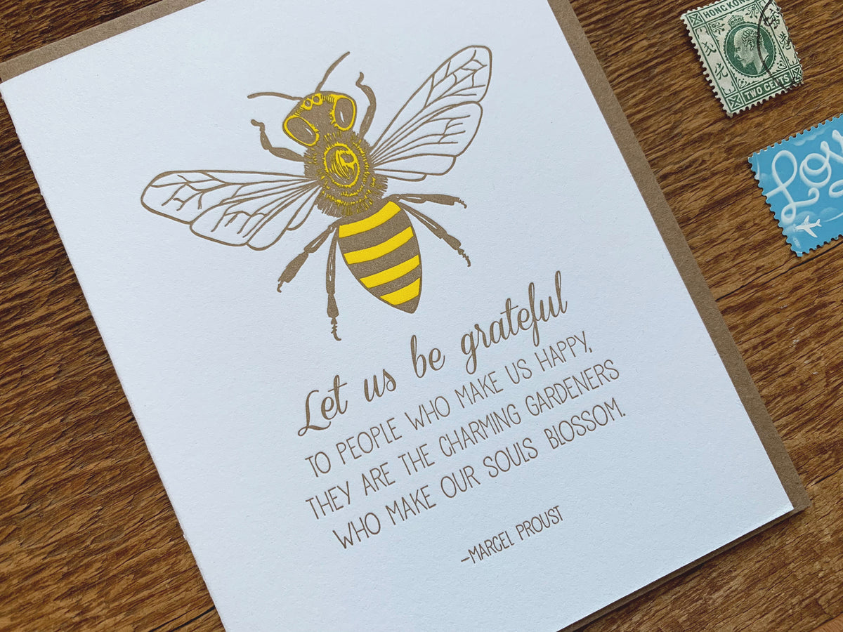 Bee Grateful Greeting Card – Noteworthy Paper & Press