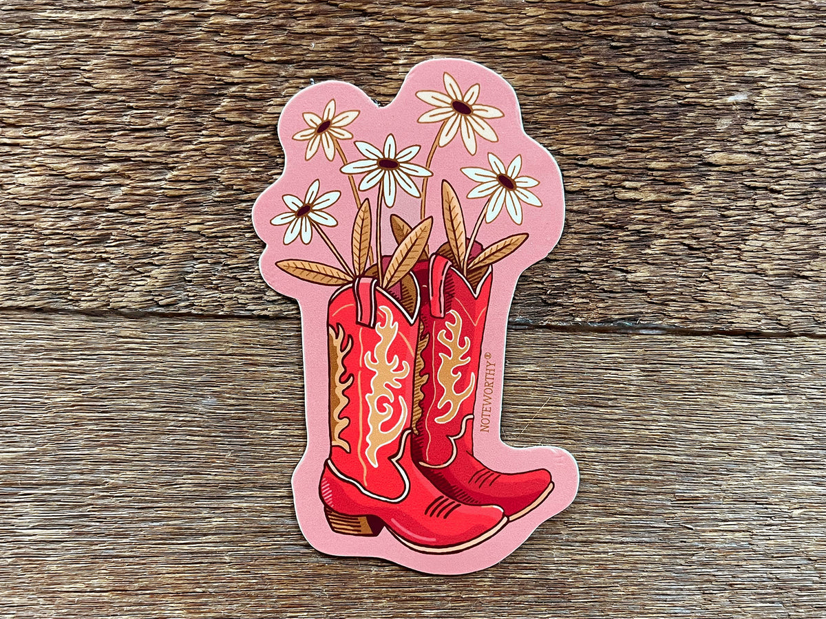 Cowboy Boots Sticker – Noteworthy Paper & Press