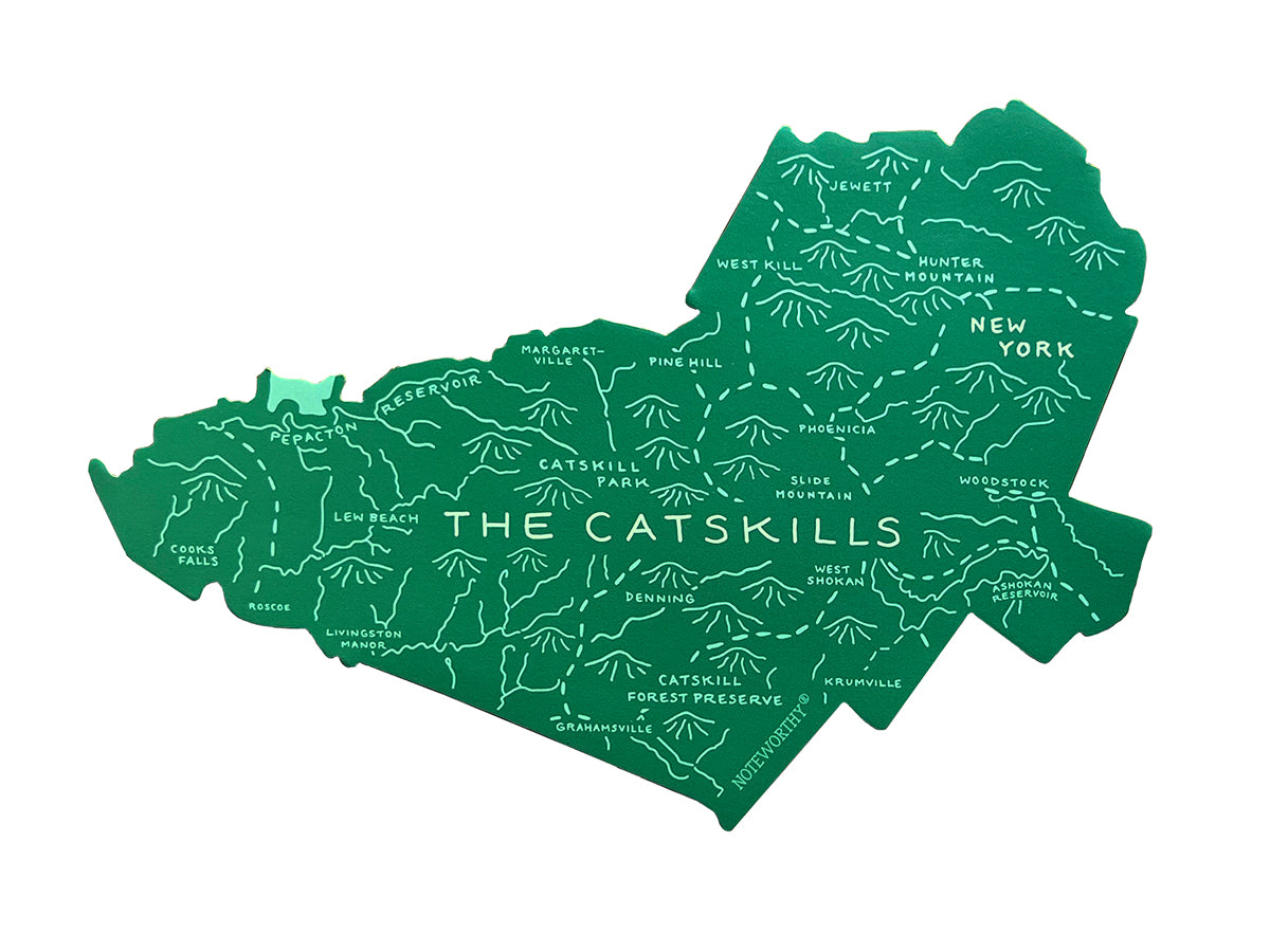 Catskills Map Magnet – Noteworthy Paper & Press
