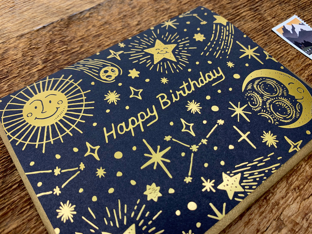Celestial Birthday Greeting Card – Noteworthy Paper & Press