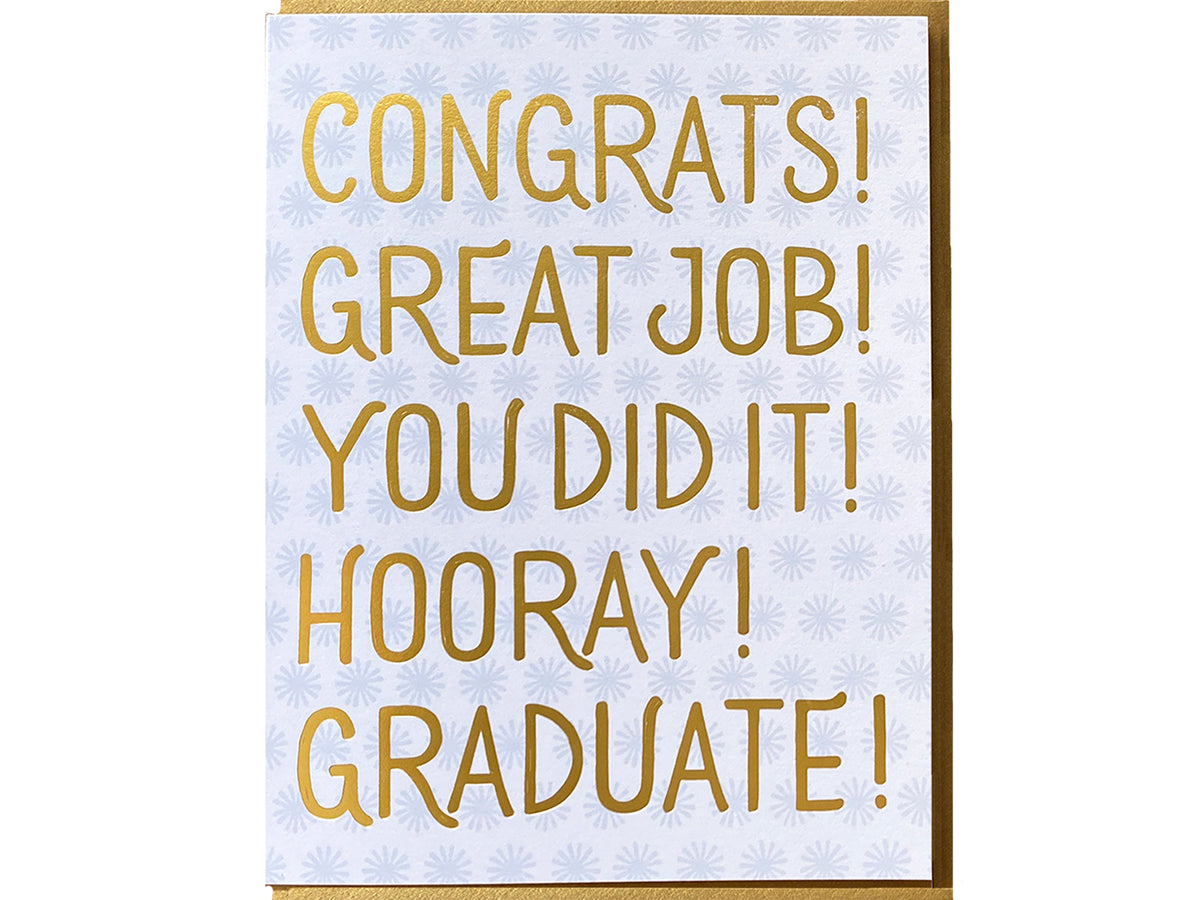 Congrats Grad Words Greeting Card – Noteworthy Paper & Press