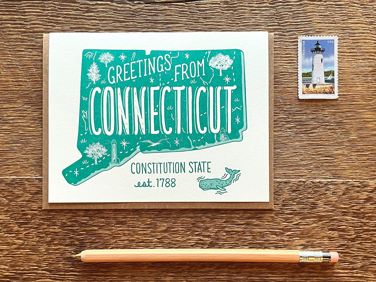 Greetings from Connecticut Card – Noteworthy Paper & Press