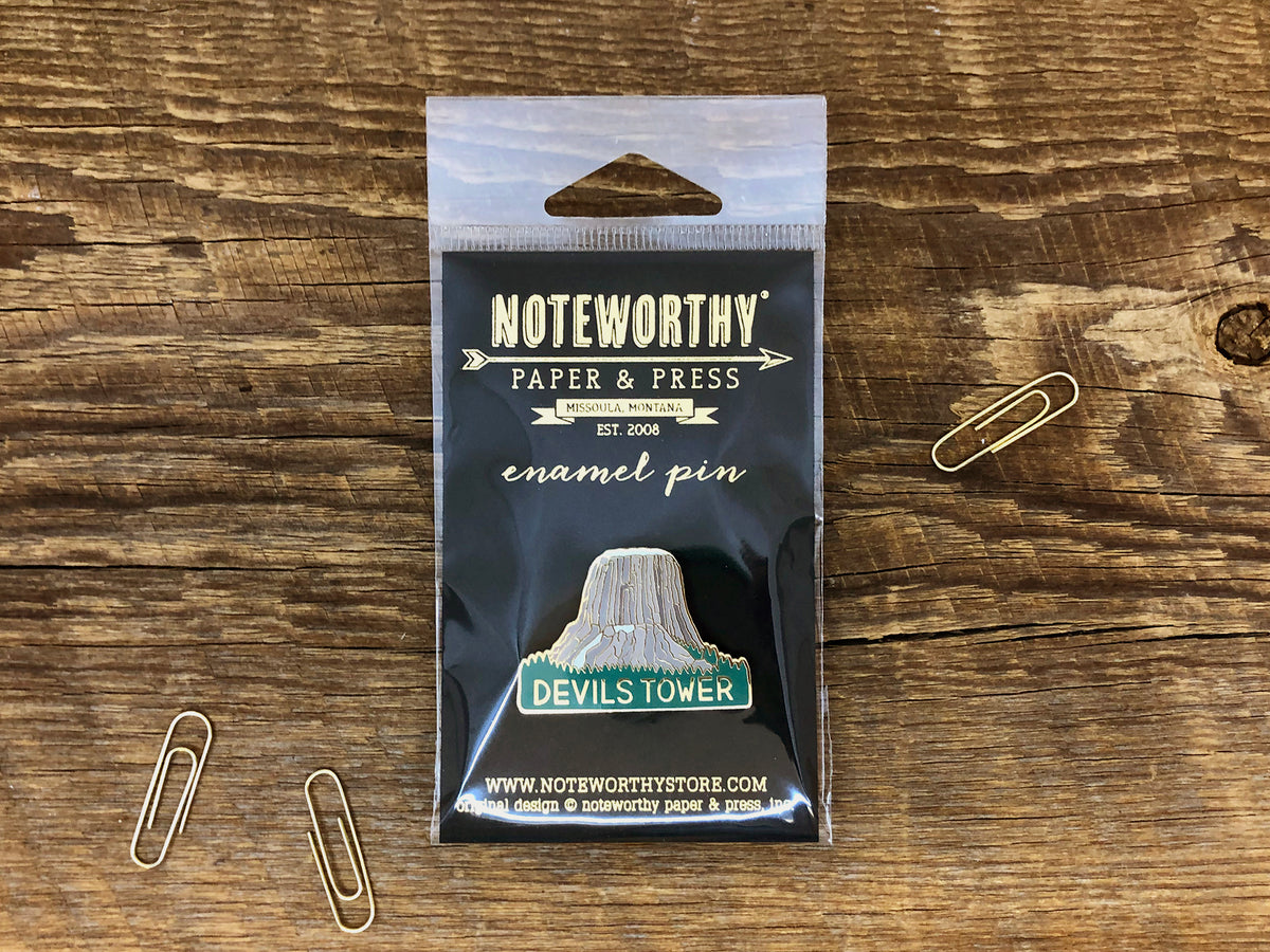 Devils Tower Enamel Pin – Noteworthy Paper & Press