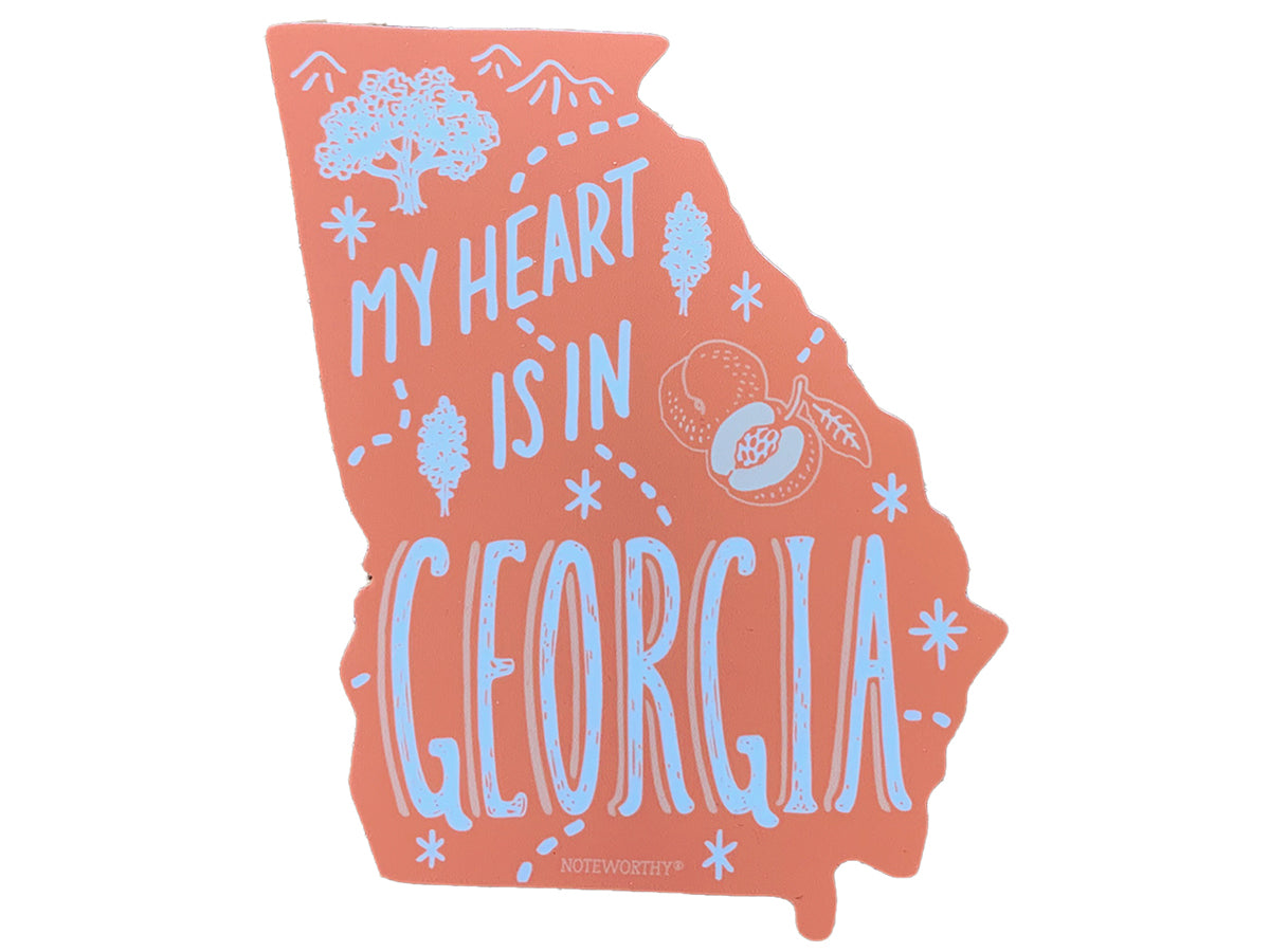 Georgia State Sticker – Noteworthy Paper & Press