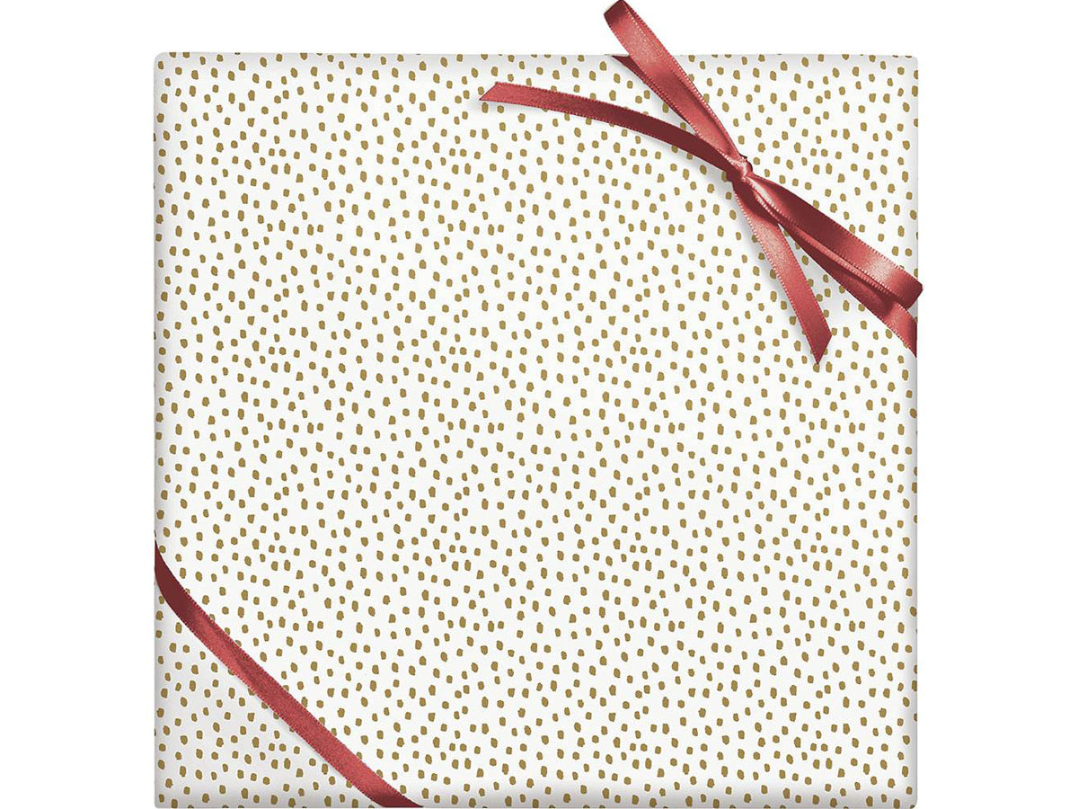 Gold Foil Flurry Stone Continuous, Wrapping Paper – Noteworthy Paper ...