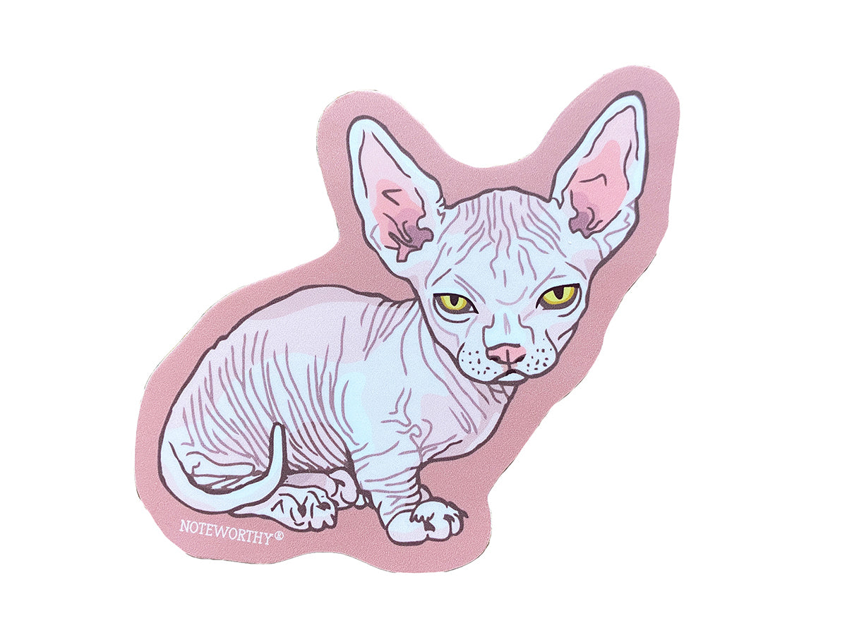 Hairless Cat Sticker – Noteworthy Paper & Press
