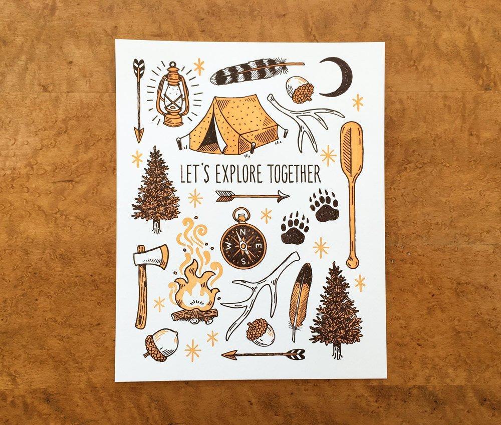 Let's Explore Together Art Print – Noteworthy Paper & Press