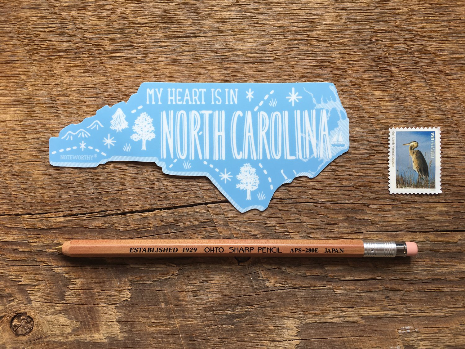 North Carolina State Sticker – Noteworthy Paper & Press