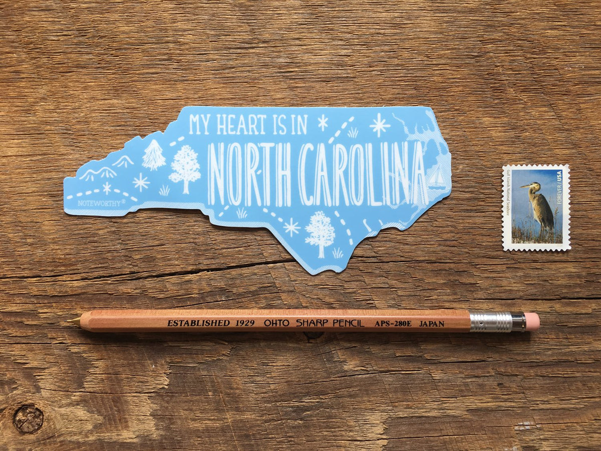 North Carolina State Sticker – Noteworthy Paper & Press