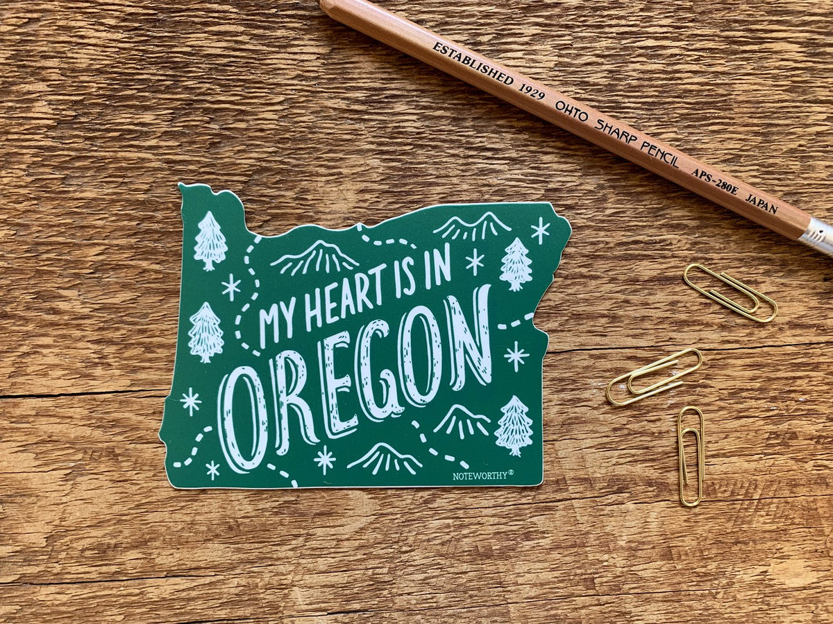Oregon State Sticker – Noteworthy Paper & Press