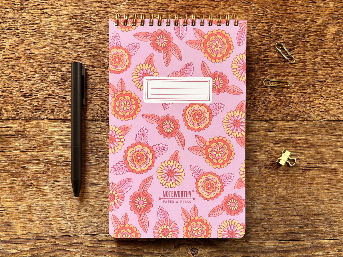 Retro Flora Small Notebook – Noteworthy Paper & Press