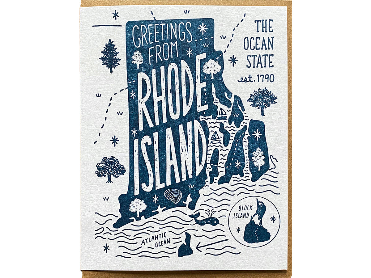 Greetings from Rhode Island Card – Noteworthy Paper & Press