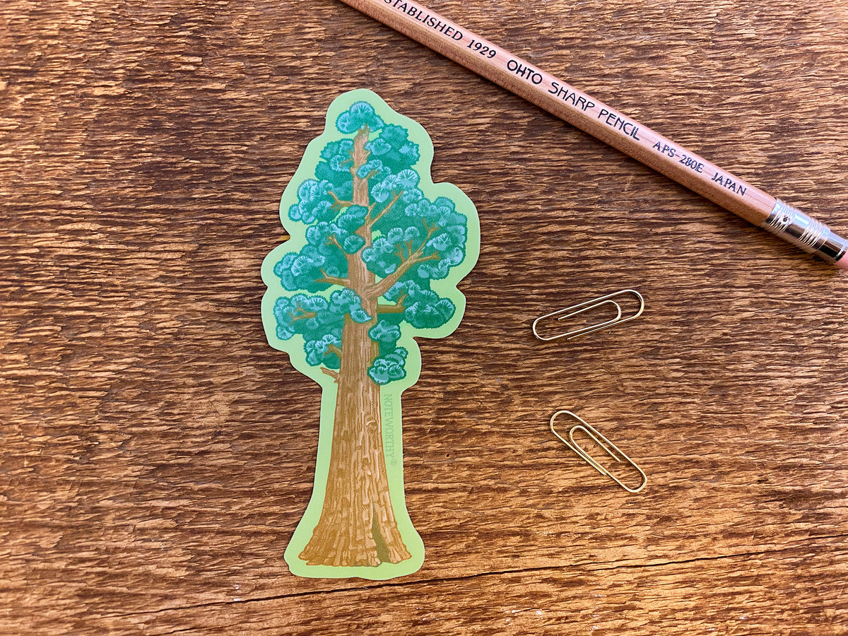 Sequoia Tree Sticker – Noteworthy Paper & Press