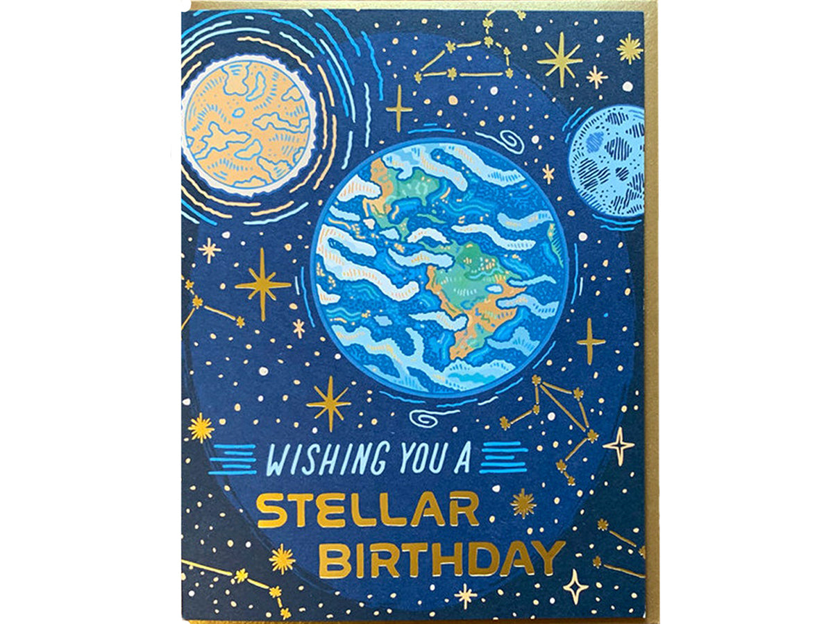 Stellar Birthday Greeting Card – Noteworthy Paper & Press