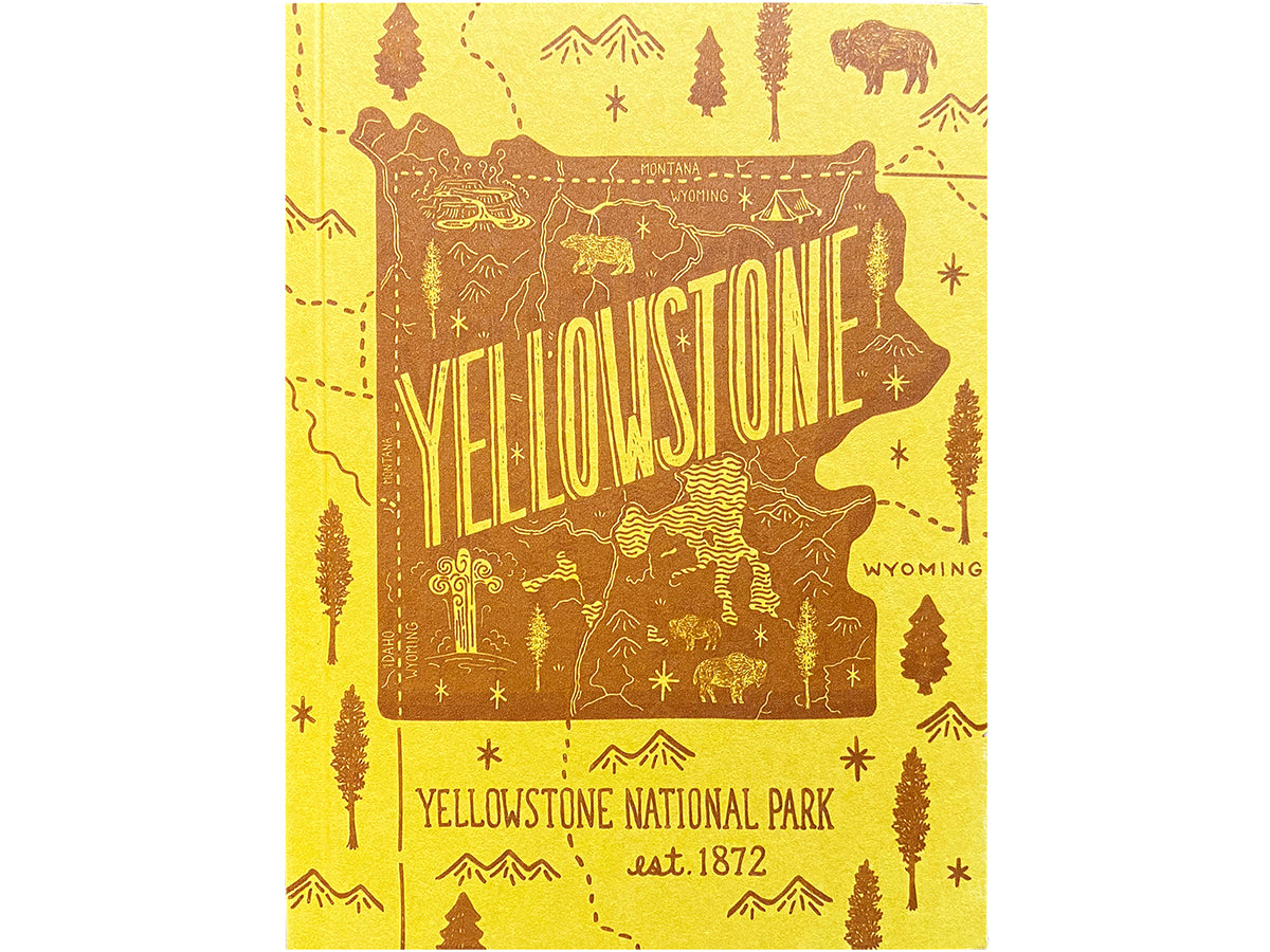 Yellowstone National Park Map Journal – Noteworthy Paper & Press