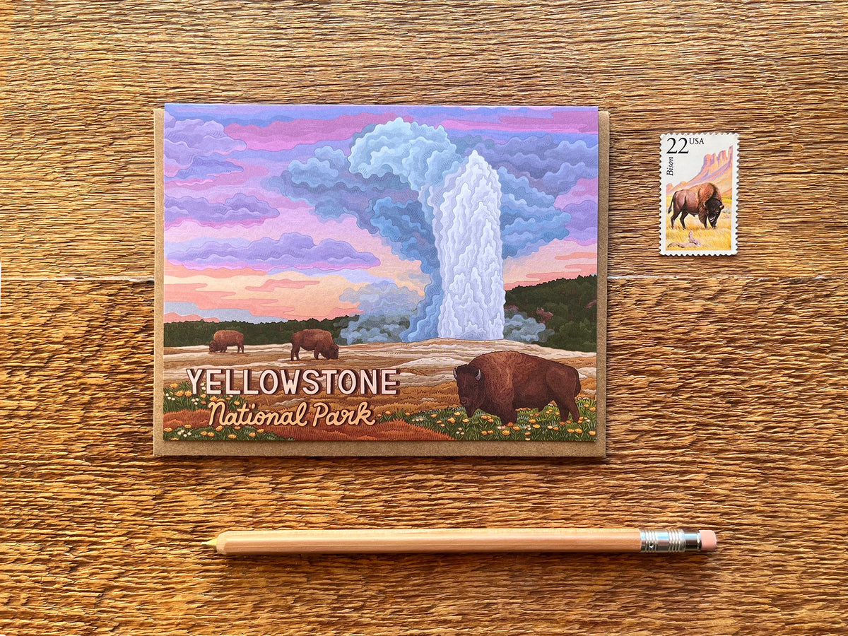 Yellowstone Scenic Card – Noteworthy Paper & Press